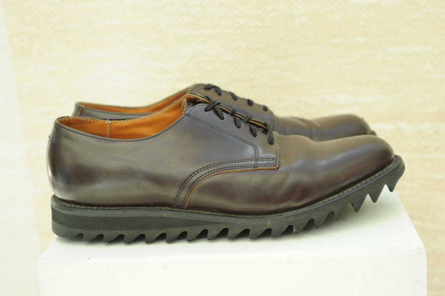 Vintage Mason Union Made Brown Leather Oxford Shoes Mens 9 - Etsy