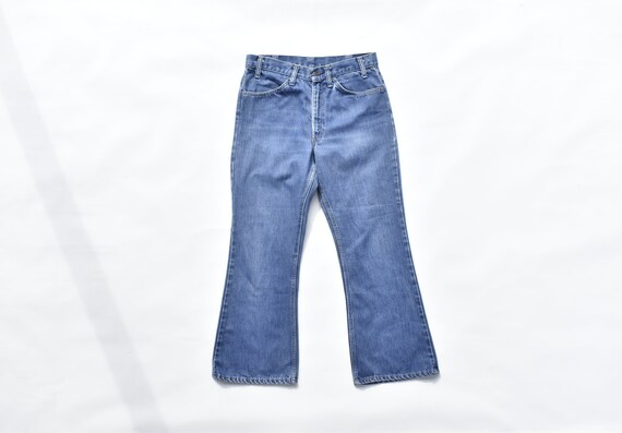 Vintage USA 1977 Orange Tab Levis 646 Bell Bottom Leg… - Gem