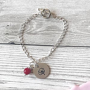 Poppy Bracelet Hand Stamped Bracelet Silver Bracelet Poppy | Etsy UK