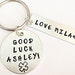 Good Luck Keyring - Good Luck Keychain - Personalised Good Luck Keyring ...