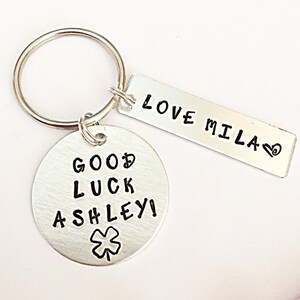 Good Luck Keyring - Good Luck Keychain - Personalised Good Luck Keyring ...