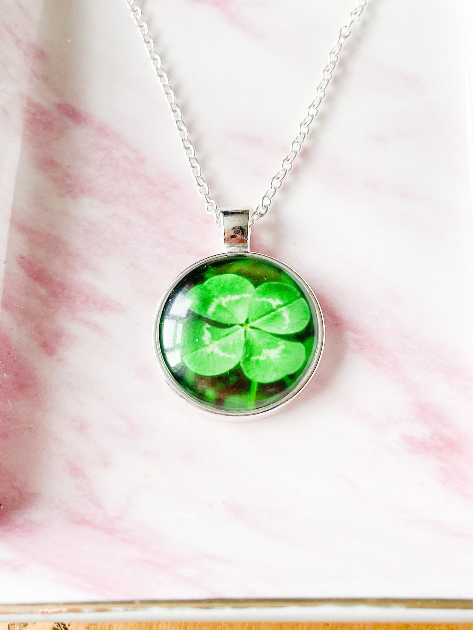 Irish Emblem St Patricks Necklace Shamrock Necklace Four - Etsy UK