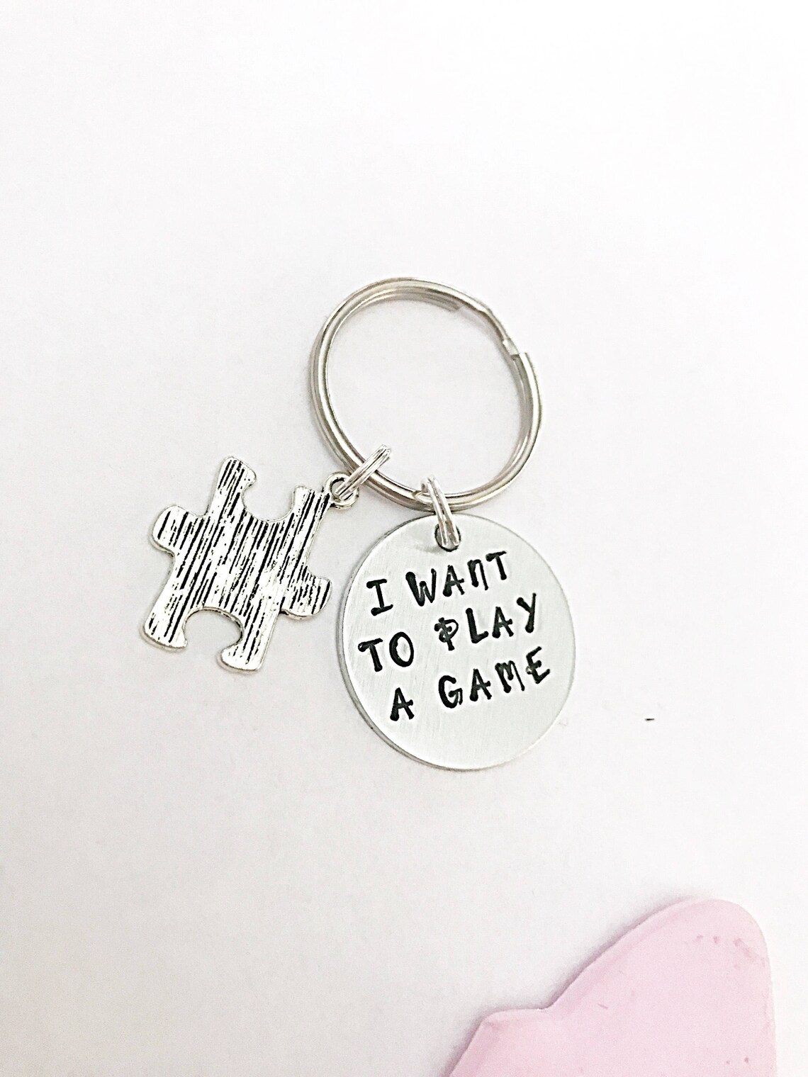 Saw Movie Keyring Horror Movie Keyring I Want to Play A - Etsy UK