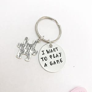 Saw Movie Keyring, Horror Movie Keyring, I Want to Play A Game, Movie ...