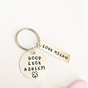 Good Luck Keyring - Good Luck Keychain - Personalised Good Luck Keyring ...