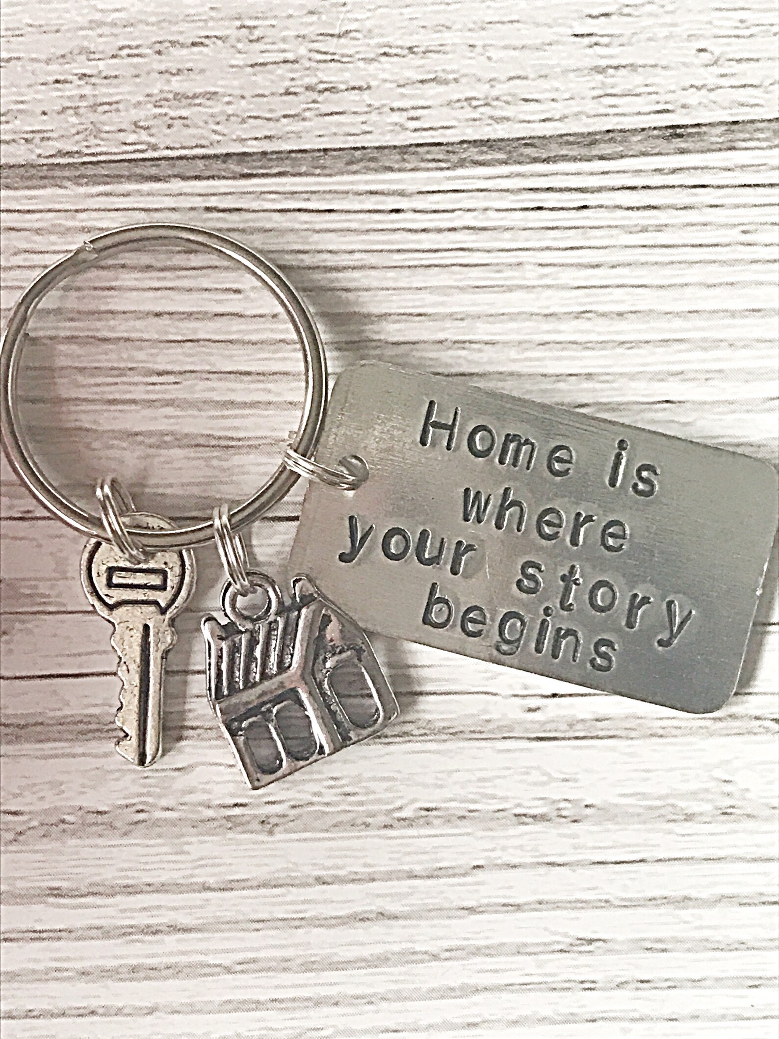 New Home Keyring Home is Where Your Story Begins New Home | Etsy
