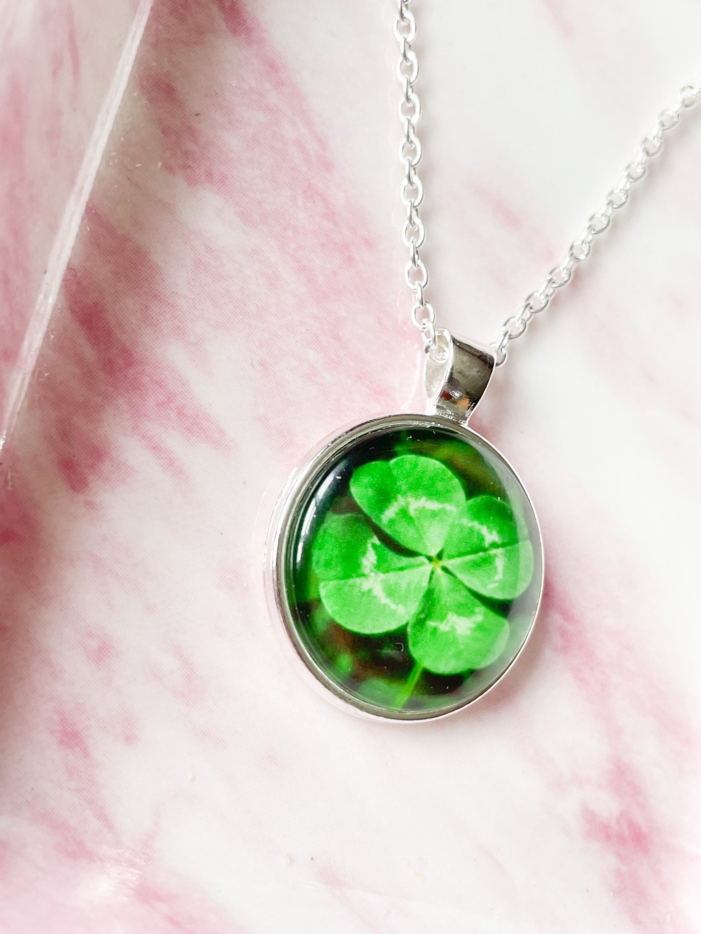 Irish Emblem St Patricks Necklace Shamrock Necklace Four - Etsy UK