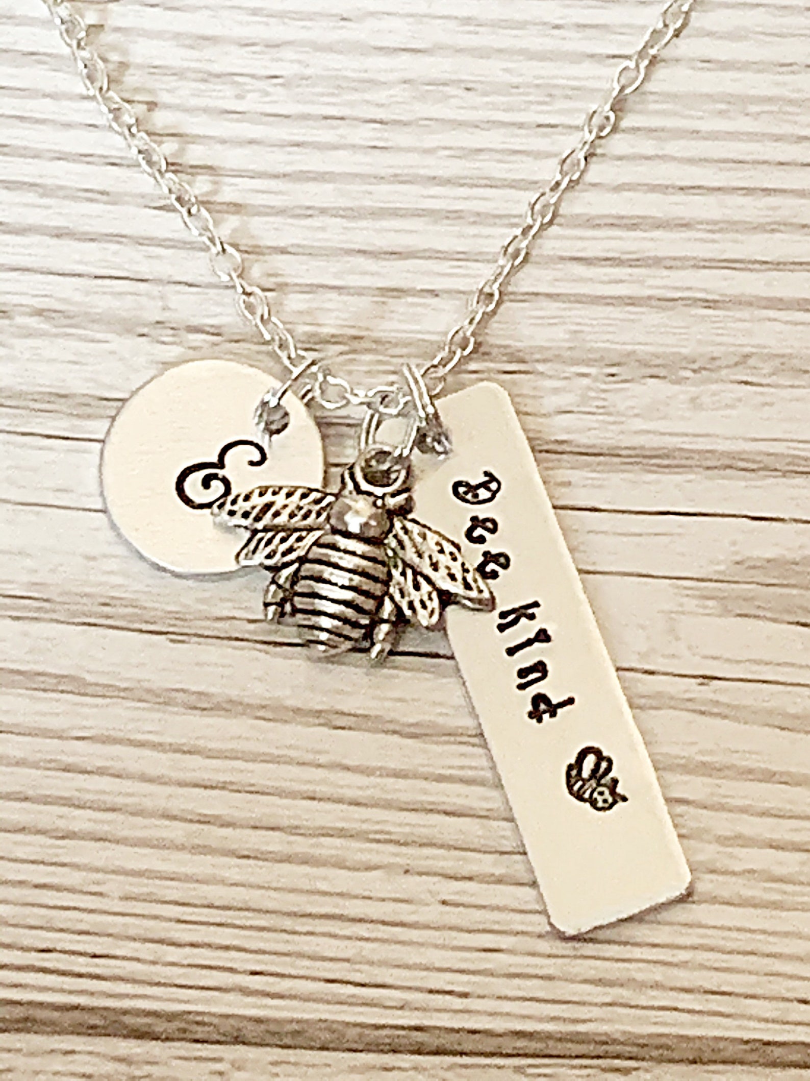 Bee Kind Necklace For Women Personalised Necklace Be Kind | Etsy