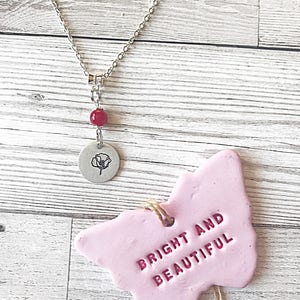Poppy Necklace, Hand Stamped Necklace, Poppy Pendant, Silver Necklace ...