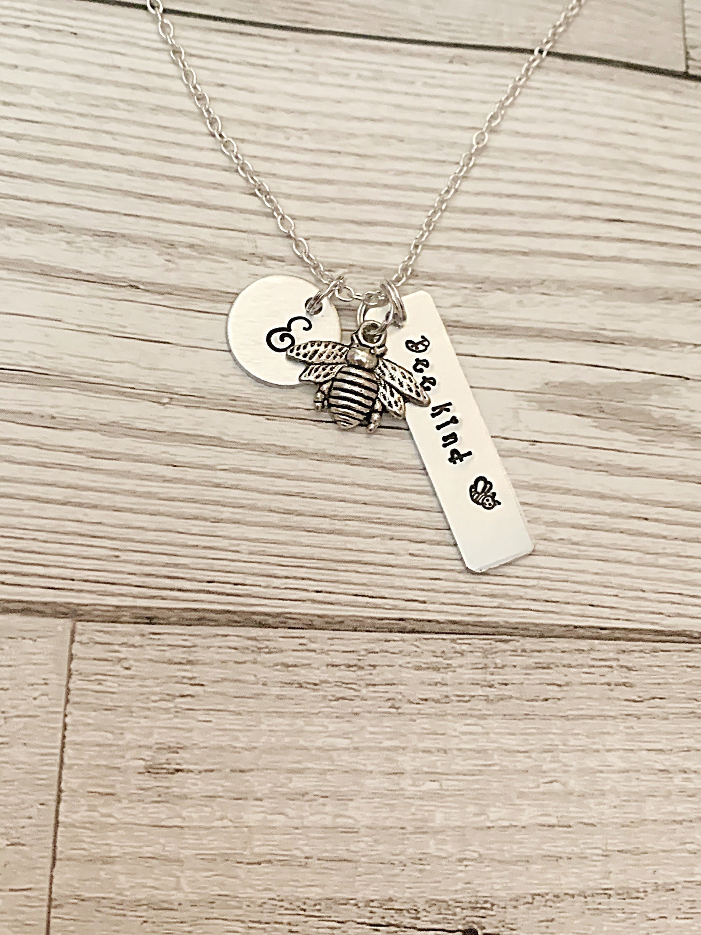 Bee Kind Necklace For Women Personalised Necklace Be Kind | Etsy