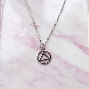 Recovery Necklace, AA Necklace, Sobriety Necklace, Encouragement ...