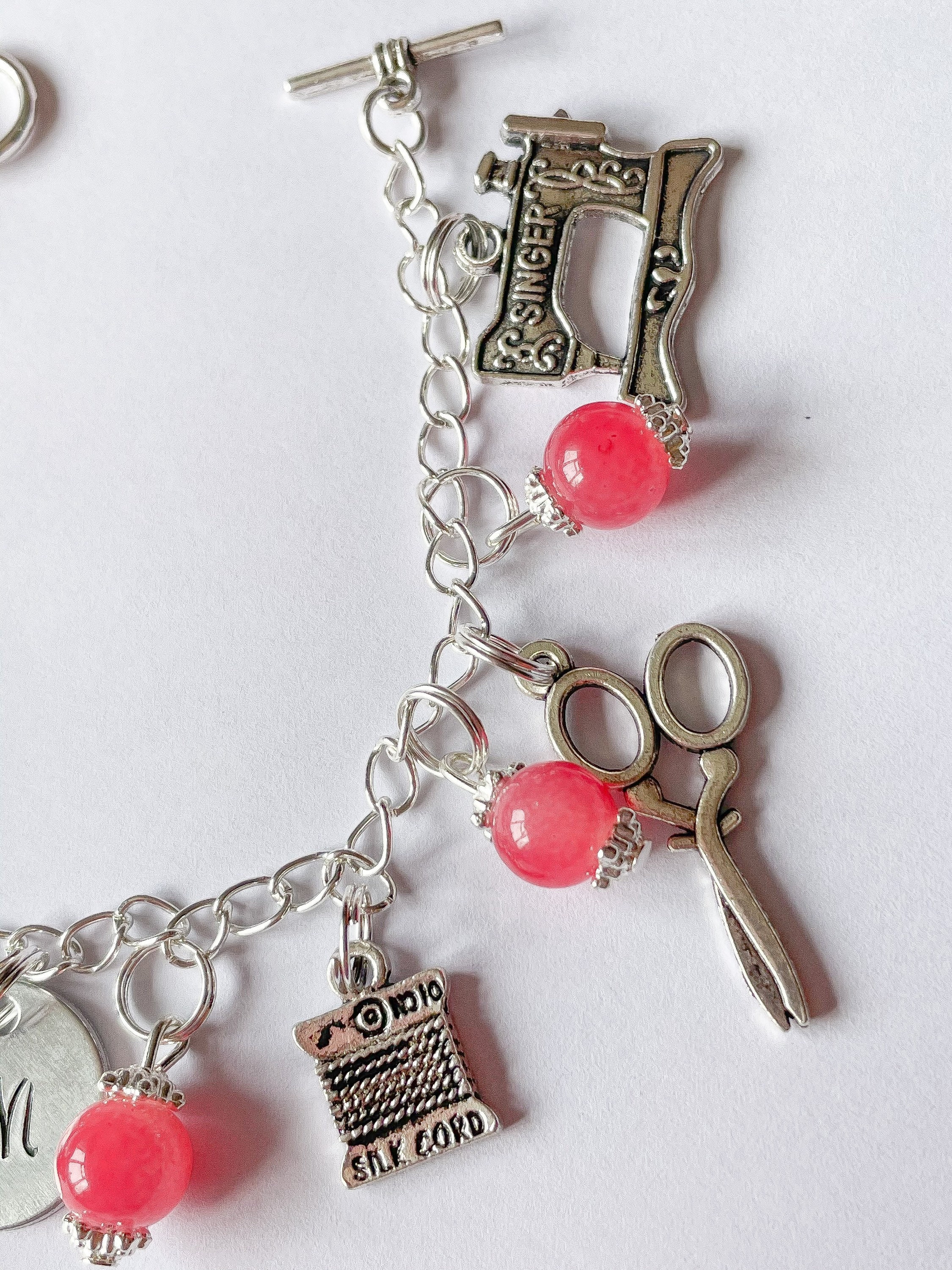 Sewing Bracelet For Women Gifts For Sewers Personalised Charm | Etsy