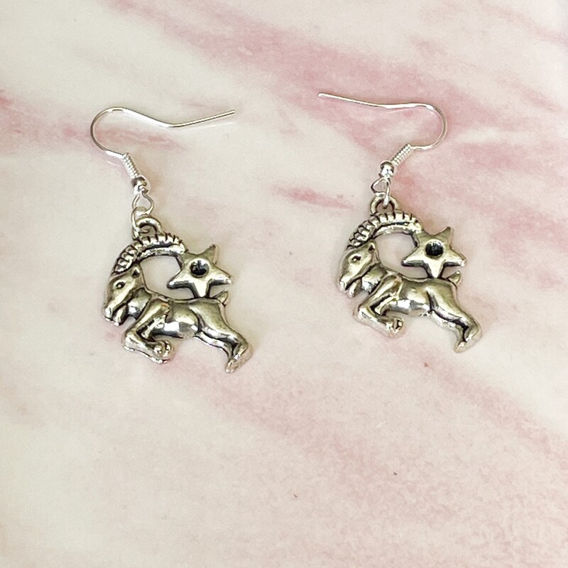 Capricorn Earrings - Etsy