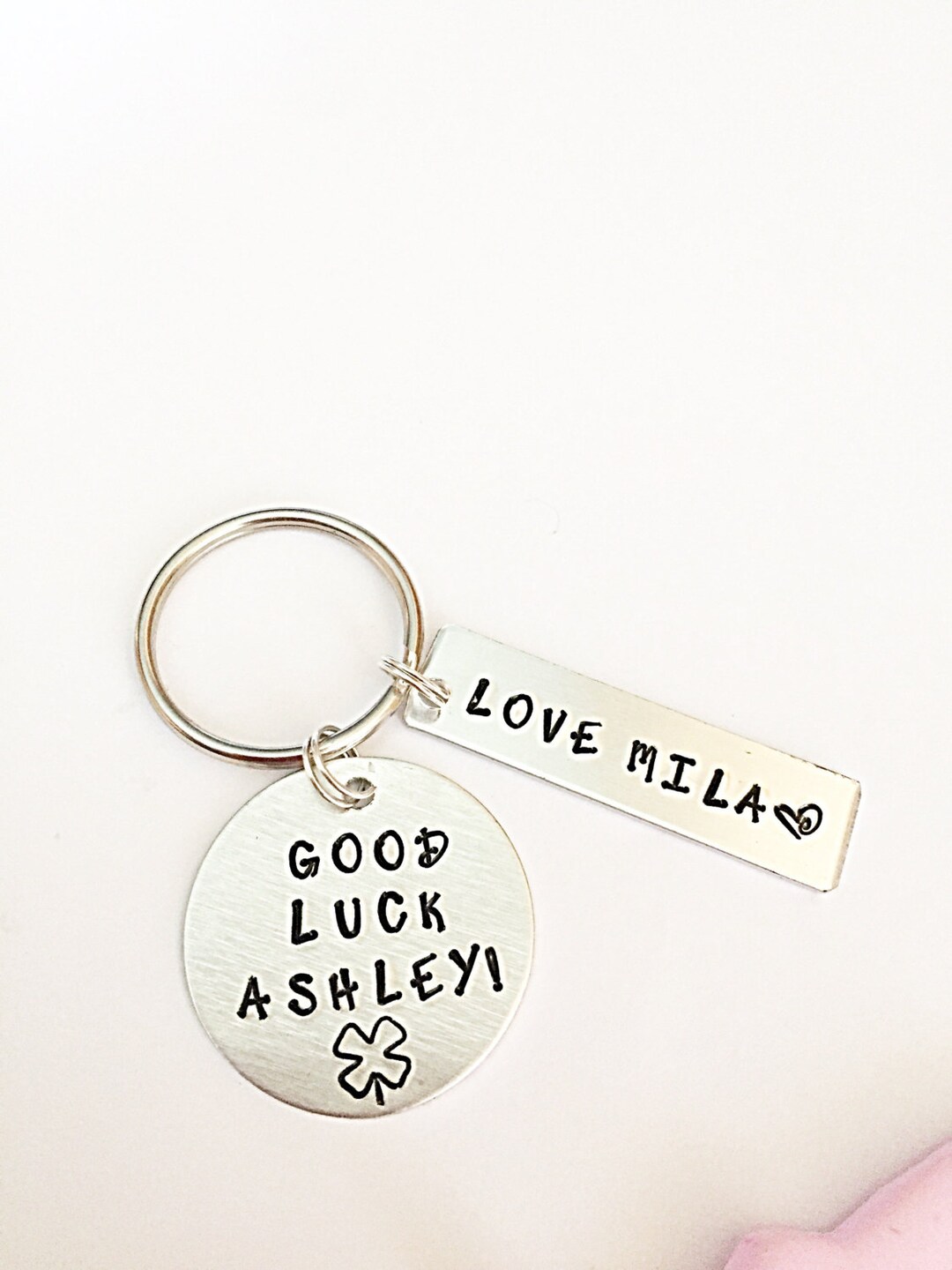 Good Luck Keyring - Good Luck Keychain - Personalised Good Luck Keyring ...
