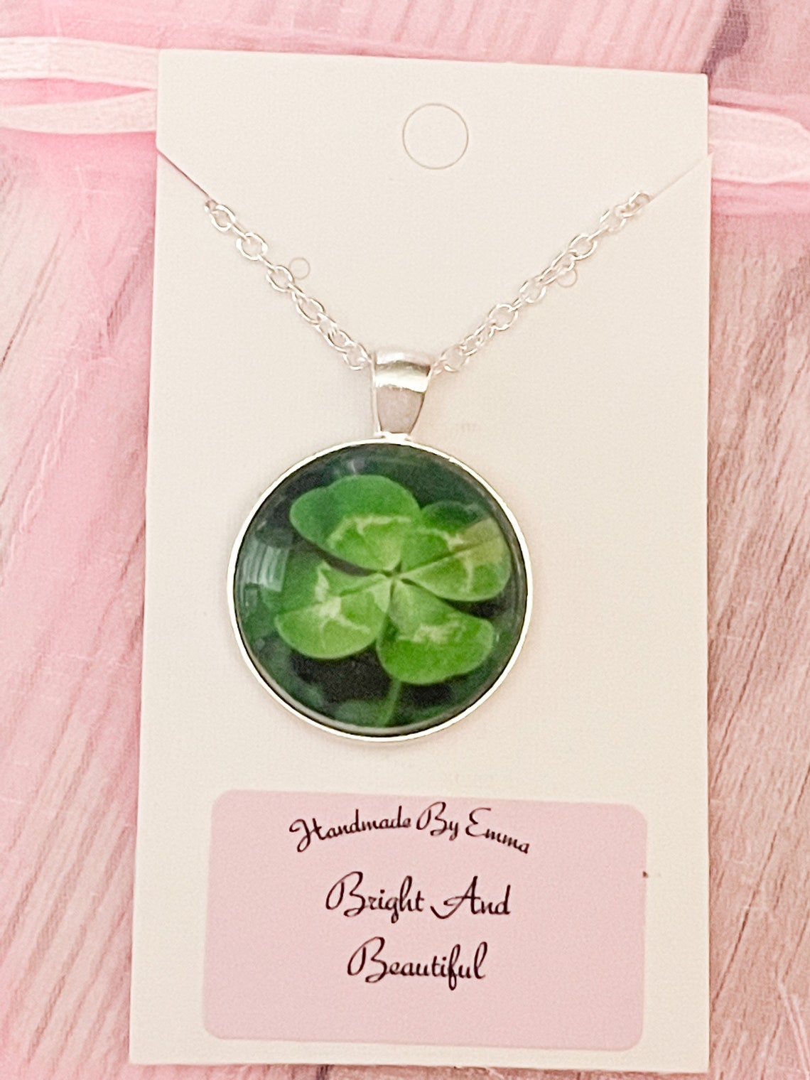 Irish Emblem St Patricks Necklace Shamrock Necklace Four | Etsy UK