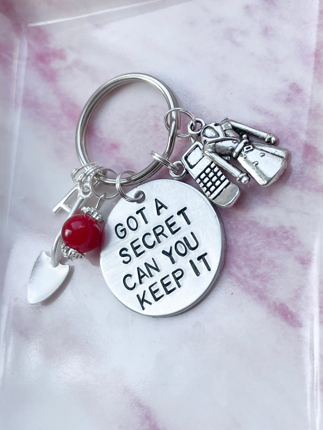 PLL Inspired Hand Stamped Aluminum Keyring: Raincoat Charm Gift - Etsy