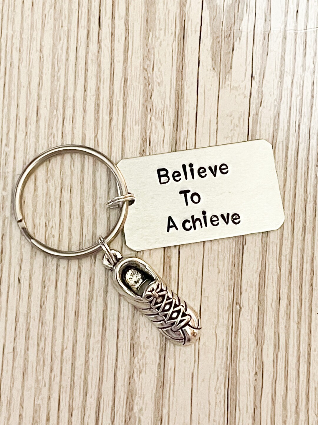 Runner Keyring, Running Shoe Keychain, Hand Stamped Keyring, Fitness ...