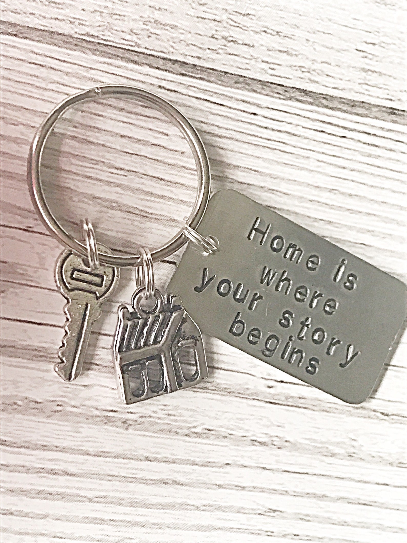 New Home Keyring Home is Where Your Story Begins New Home - Etsy