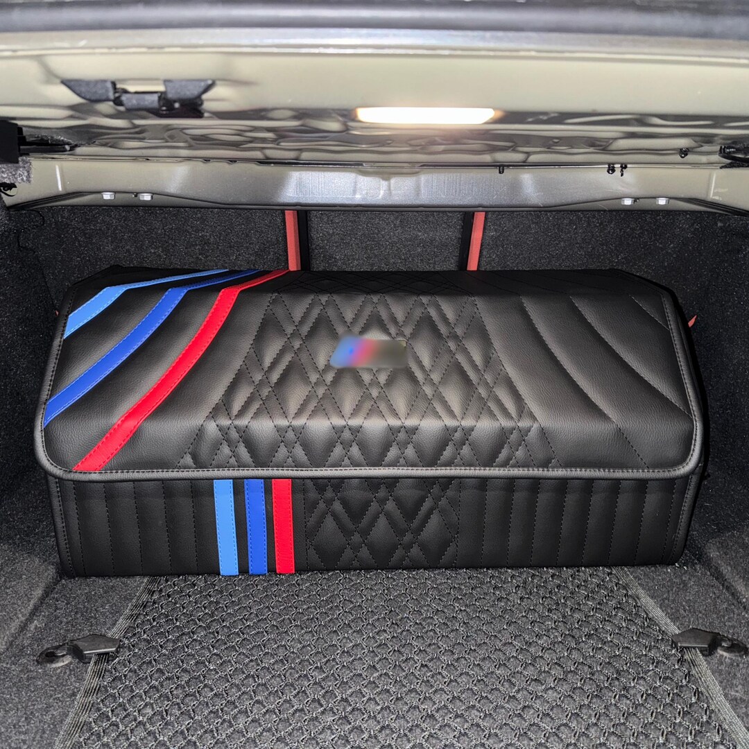 BMW M Sport Trunk Organizer • M Series Cargo Box With Custom Embroidery ...