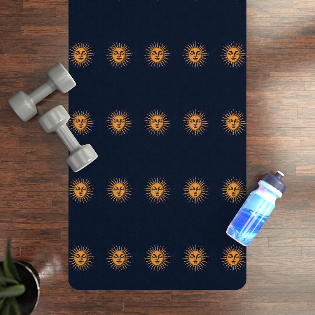 Blue Sun Rubber Yoga Mat - Etsy