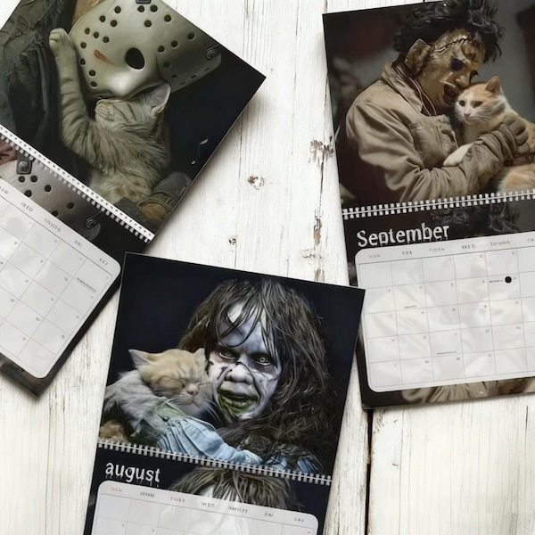 Horror Cat Calendar - Etsy