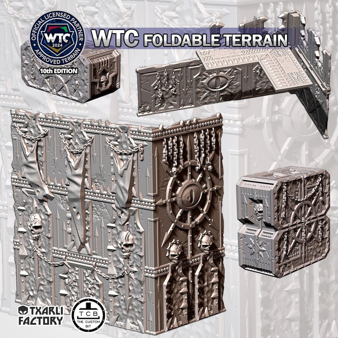 40k - Official WTC Foldable Terrain Set (chaos) - Etsy