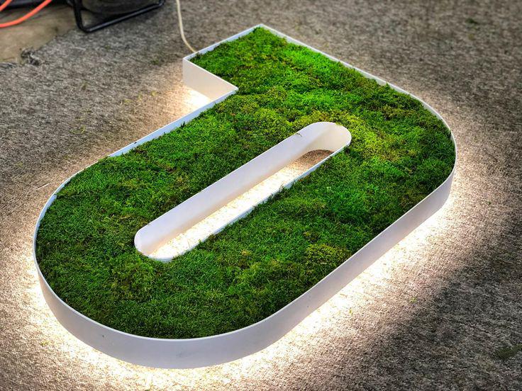 Moss Wall Art Sign, Custom Moss Wall, Moss Name Sign, Custom Moss ...