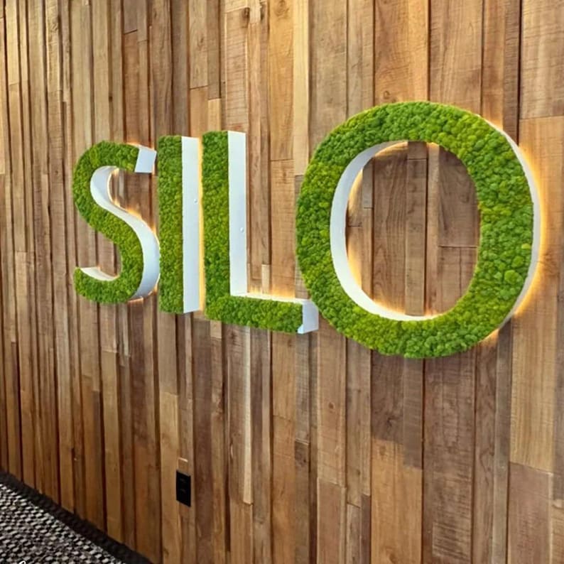 Moss Wall Art Sign, Custom Moss Wall, Moss Name Sign, Custom Moss ...