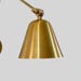 Mid-century Modern Brass Swing Arm Wall Sconce, Adjustable Reading ...