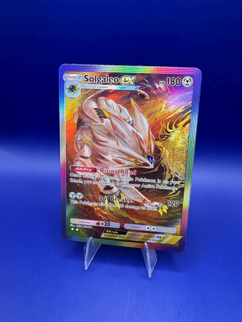 Solgaleo Ex Custom Card - Etsy