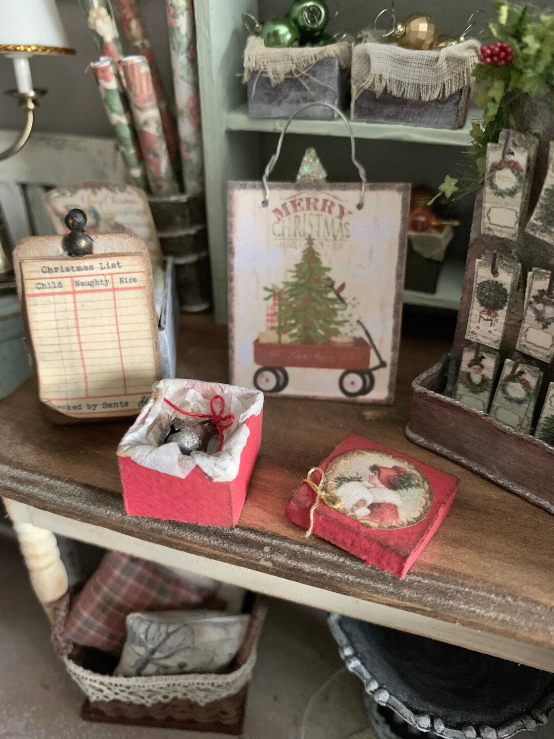 12th Scale Red Trolly Sign - Etsy