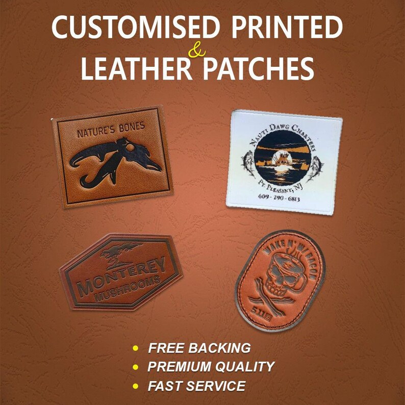 Custom Leather & Printed Patches | Personalized Logo Patches for Hats ...