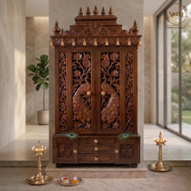 Mango Wood Tall Cabinet - Etsy