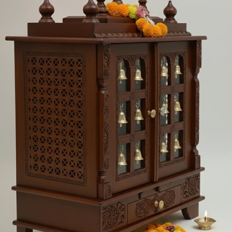 Wooden Indian Wall Cabinet - Etsy