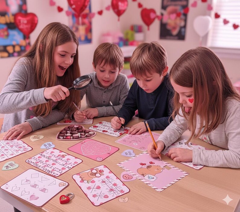 Capybara Valentine's Day Escape Room Kit for Kids | Age 8+ - Etsy UK