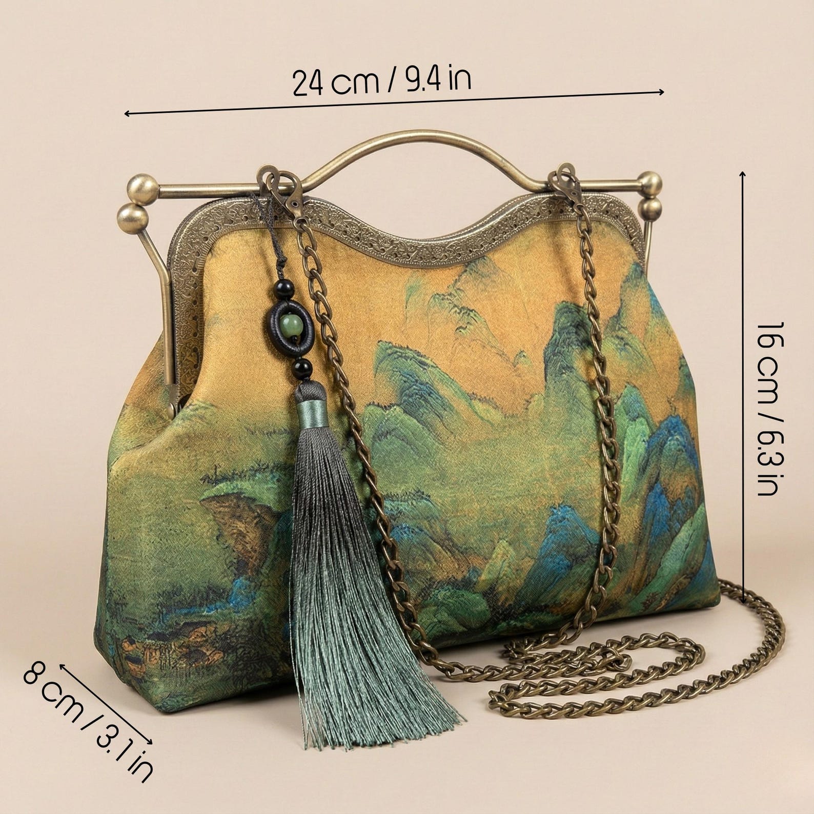 Vintage Embroidered Clutch Bag | Chinese Style Frame Handbag With ...