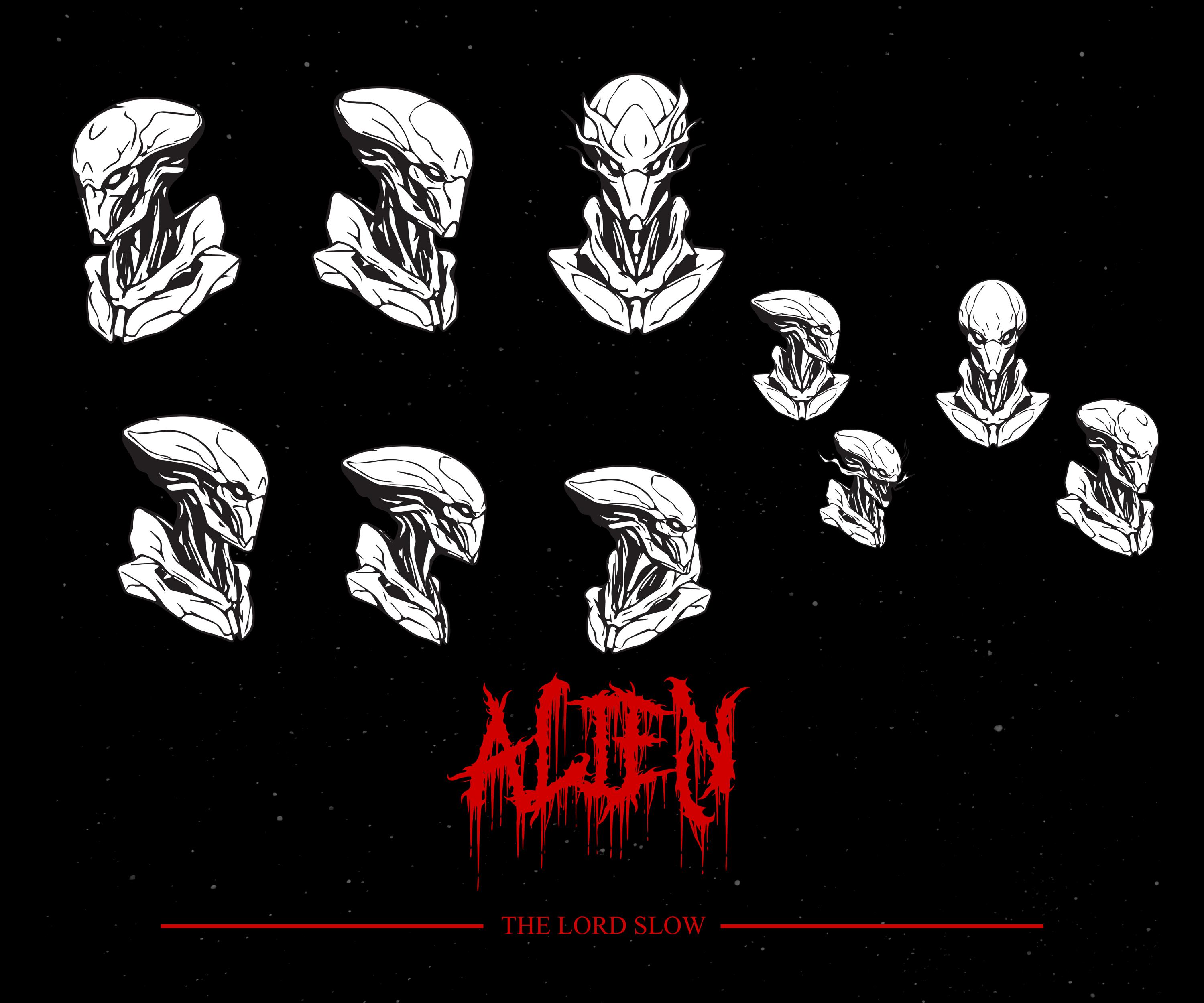 10 Bundle Art Alien Cyber : Clipart Digital File Vector Ai / Eps / Png ...