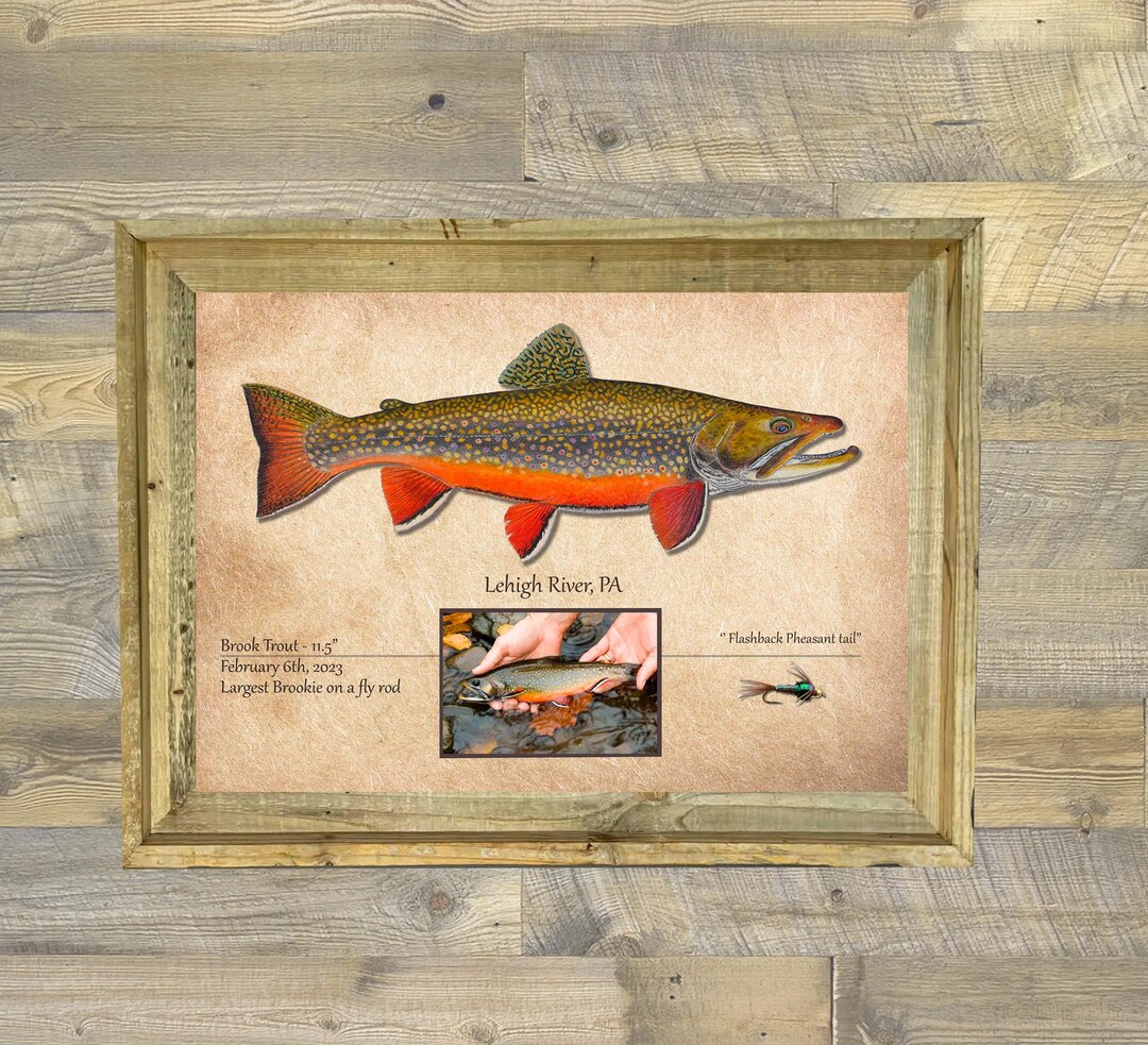 Custom Fly Catch Print: Any River (multiple Species Available) - Etsy