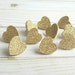 Gold Glitter Heart Thumb Tacks. Push Pins. Glitter Hearts. Heart Push ...