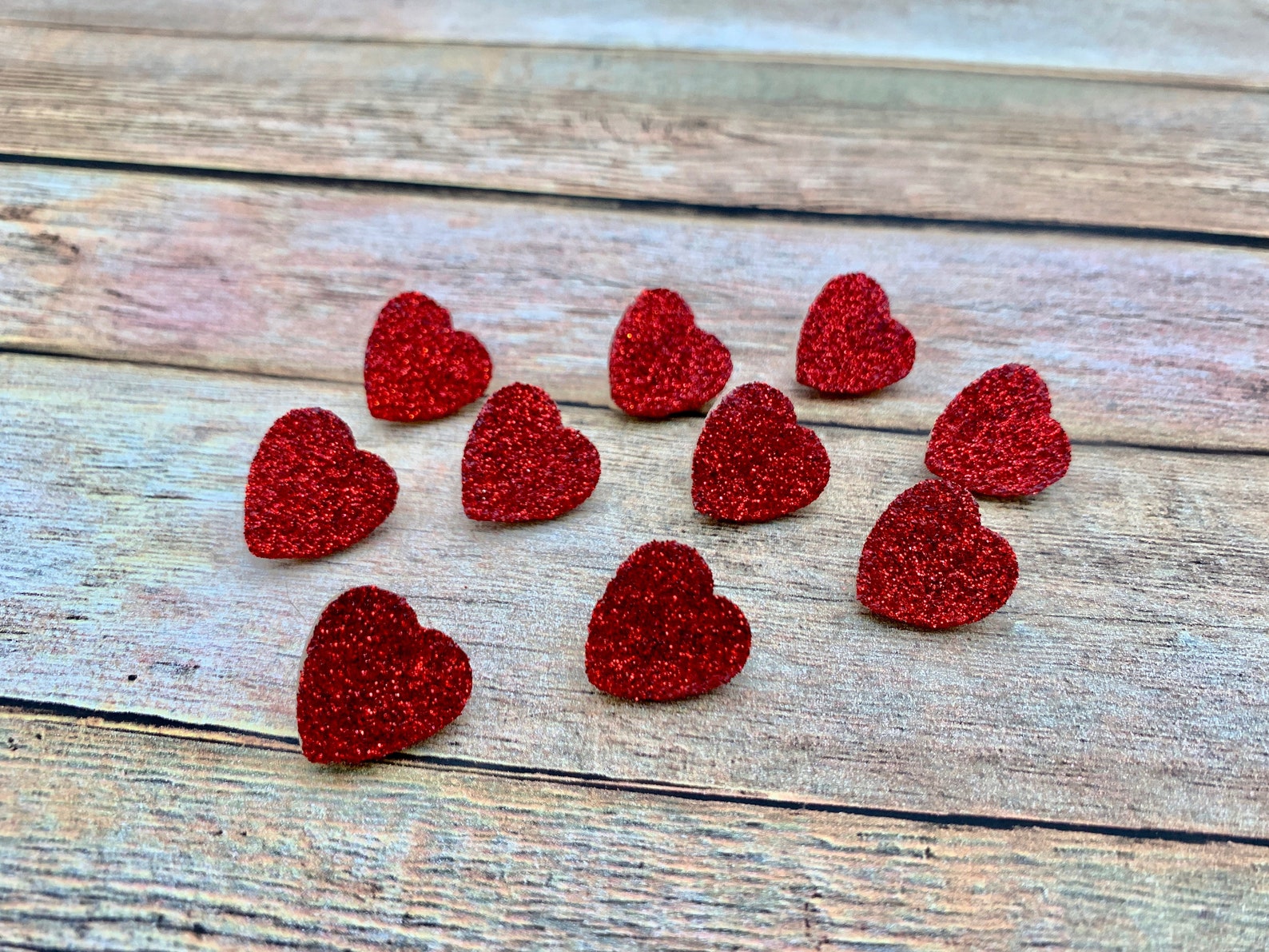 Red Glitter Heart Thumb Tacks. Heart Push Pins. Red Hearts. | Etsy