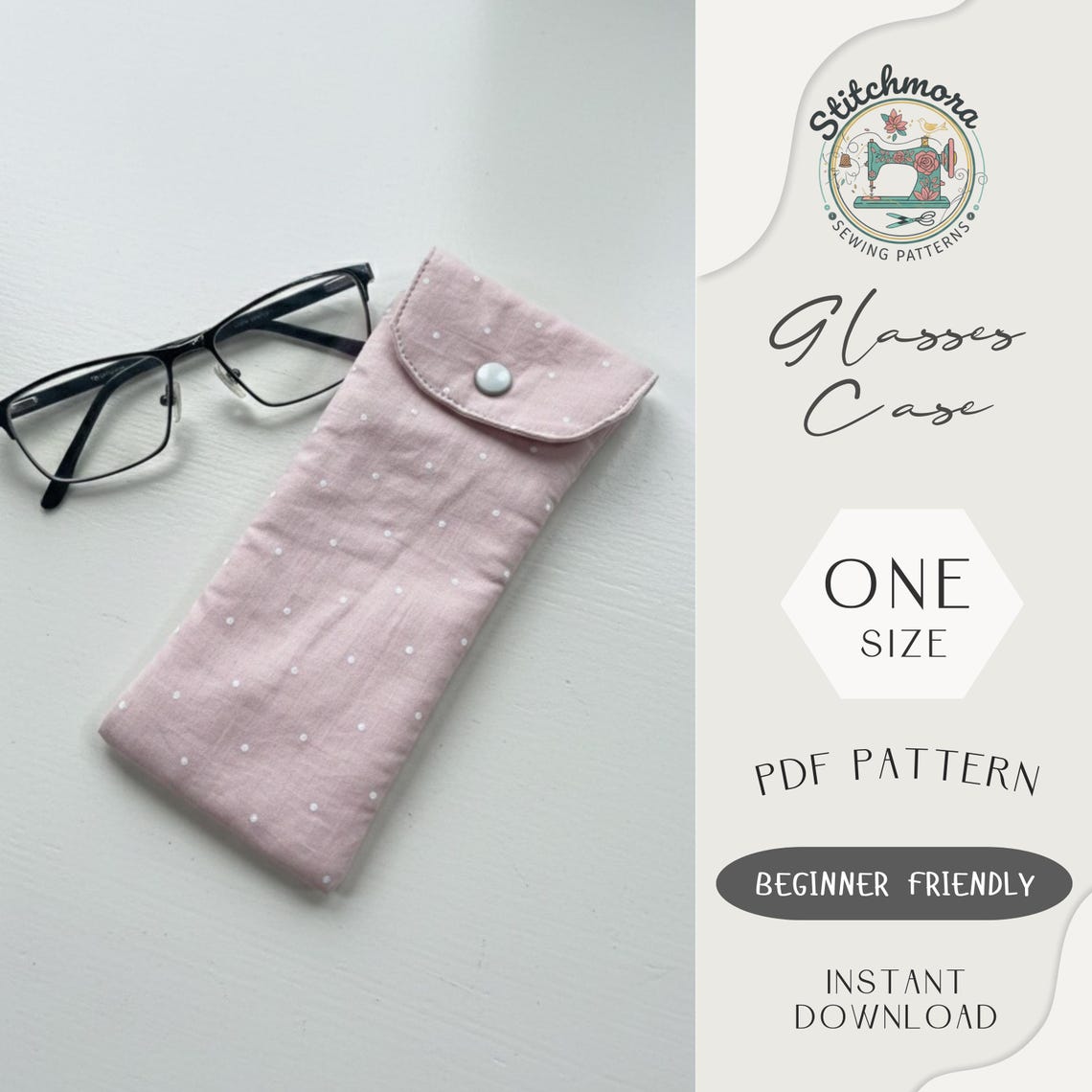 Glasses Case Sewing Pattern PDF | Beginner Friendly Eyeglass Pouch - Etsy