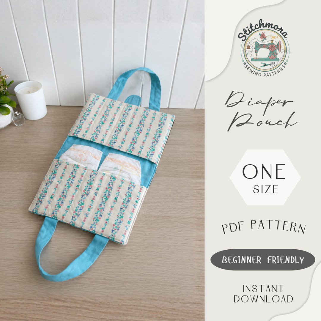 Diaper and Wipes Pouch Sewing Pattern | Beginner Friendly PDF Tutorial ...