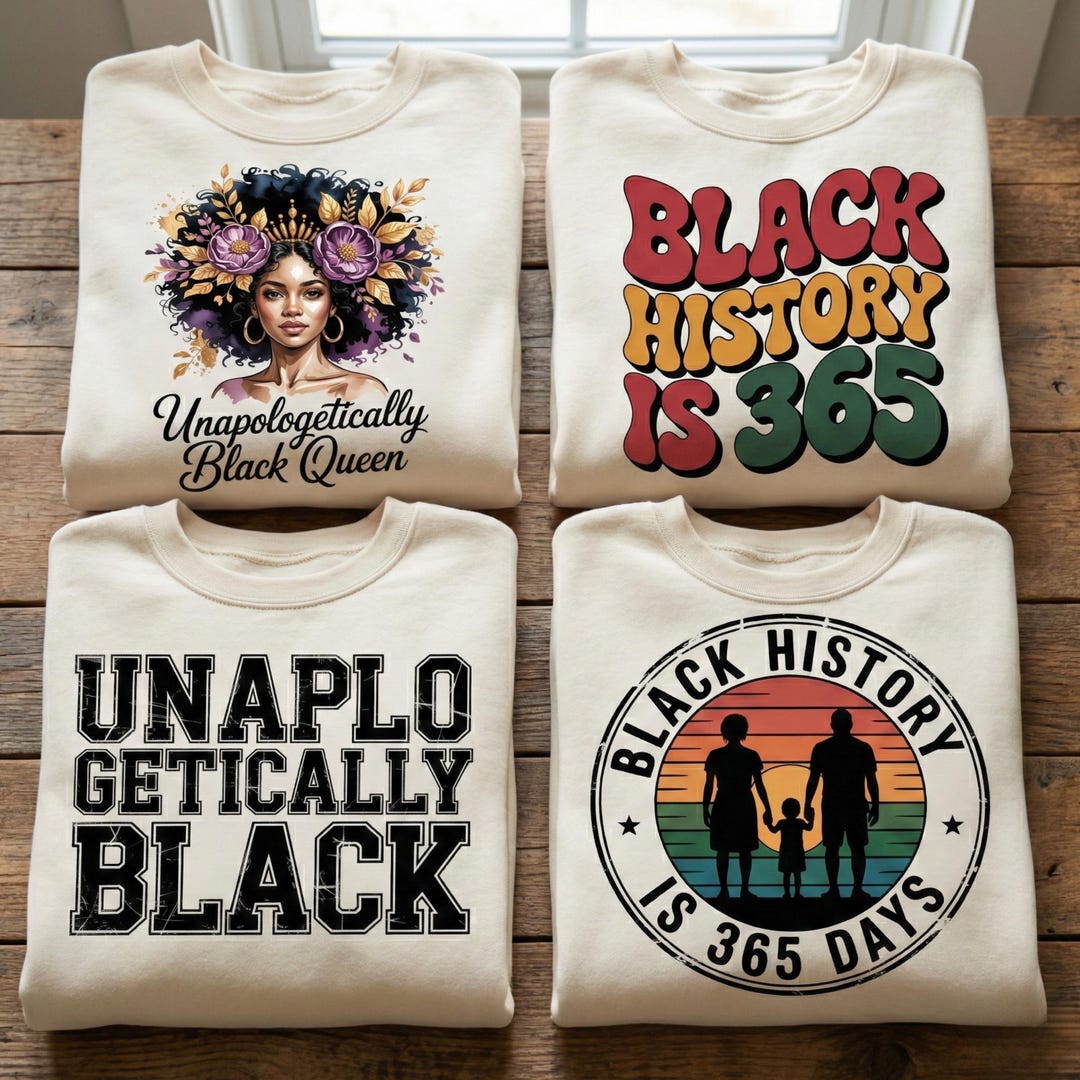 Black History Month PNG Bundle, Unapologetically Black Queen, Black ...