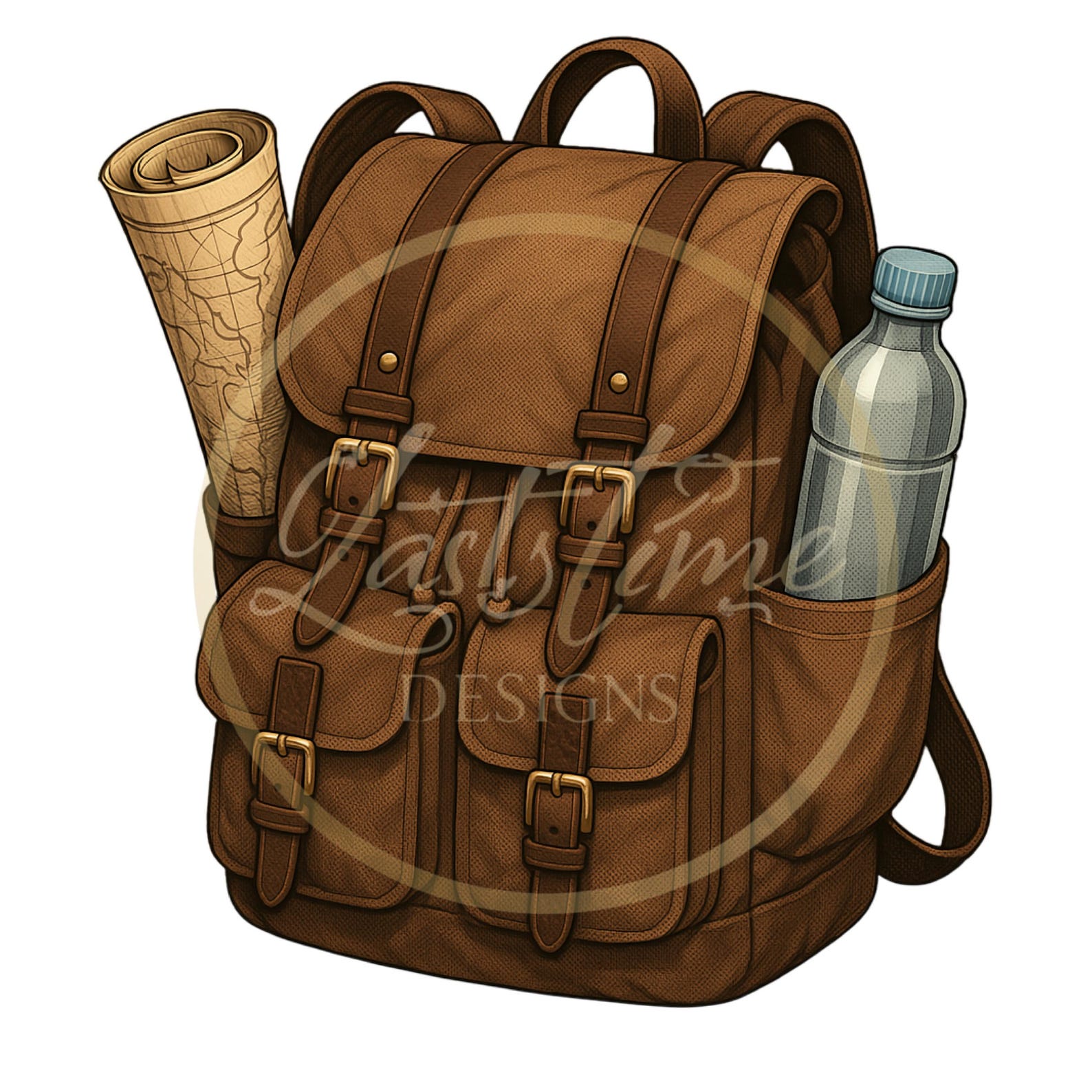 Camping Clipart PNG Bundle | Outdoor Adventure Elements | Campfire ...