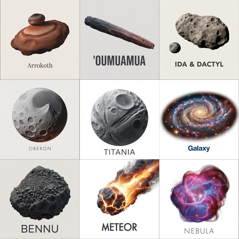 50+ Space Clipart Bundle, Solar System Planets PNG, Galaxy Nebula Black ...