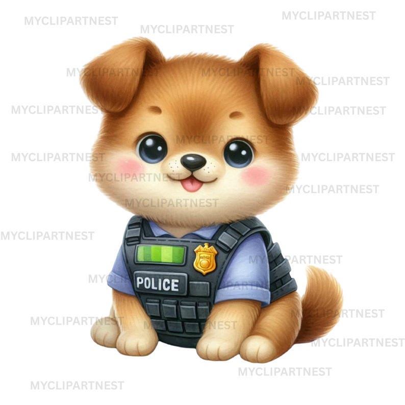 Police Png Clipart Bundle – Cartoon Officers, Gear & Accessories, 300 ...