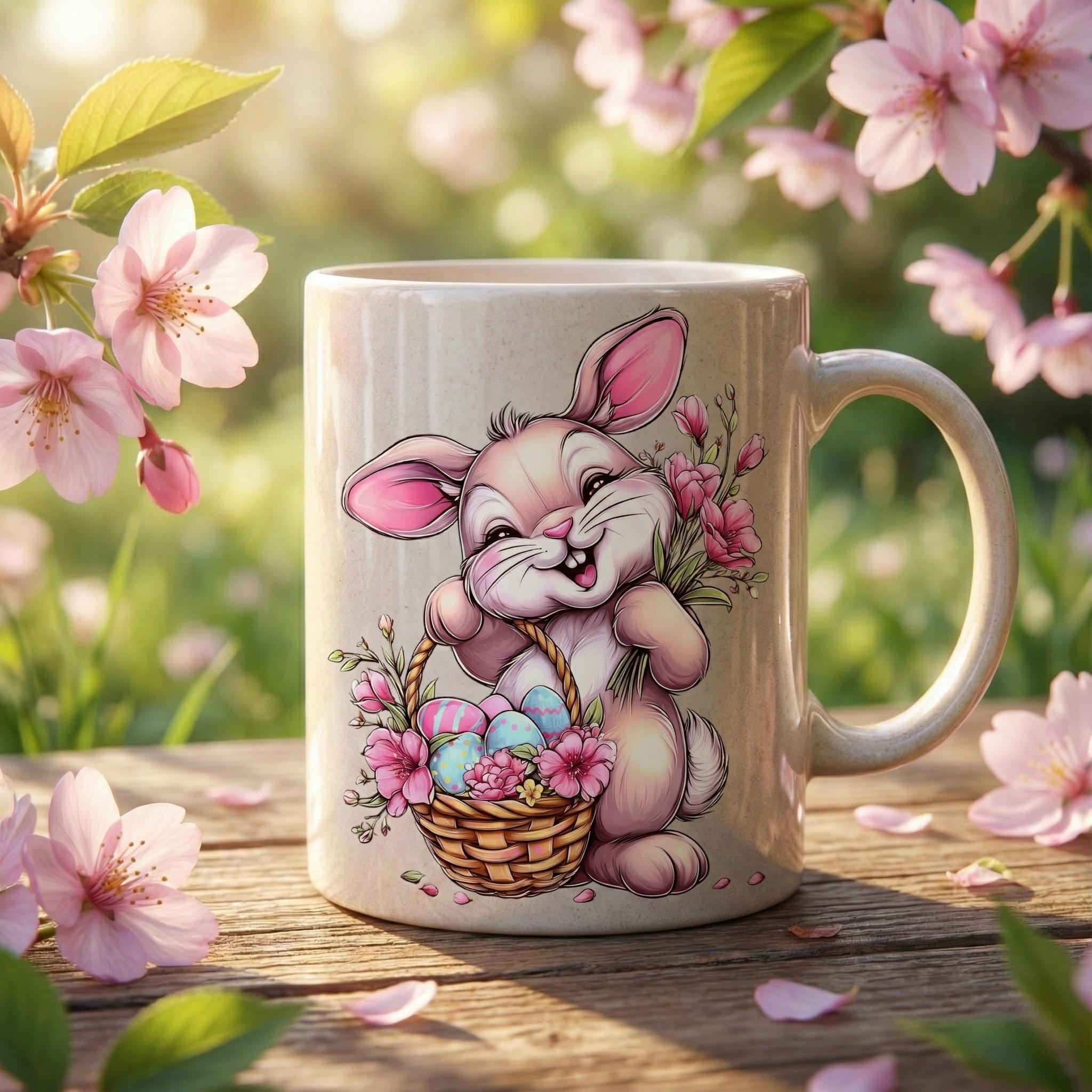 29 Easter Bunny PNG Bundle Cute Floral Rabbit Sublimation, Spring ...