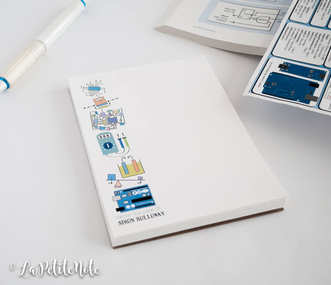 Engineer Personalized Notepad (VERTICAL)/ Engineer Notepad/ Electrical ...