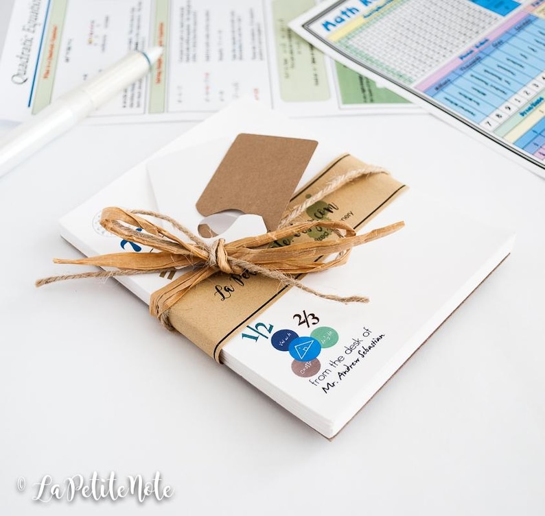 Math Genius Notepad/ Math Teacher Notepad - Etsy