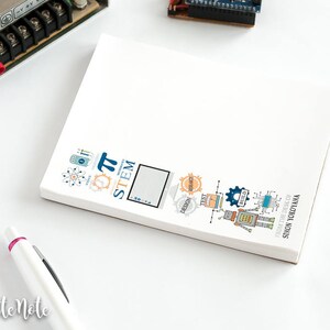 STEM Personalized Notepad/ Science Personalized Notepad/ Engineering Notepad/ Math Notepad - Etsy